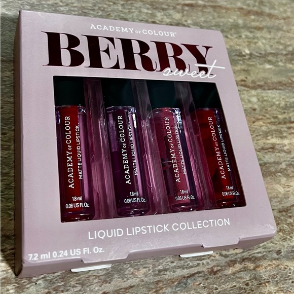 Academy of Colour | Makeup | Nib Academy Of Colour Berry Sweet 4liquid ...